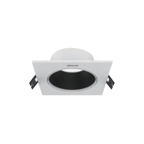 Mặt viền Spotlight KC1 vuông màu trắng viền đen 30° N0424-0276 Simon ...